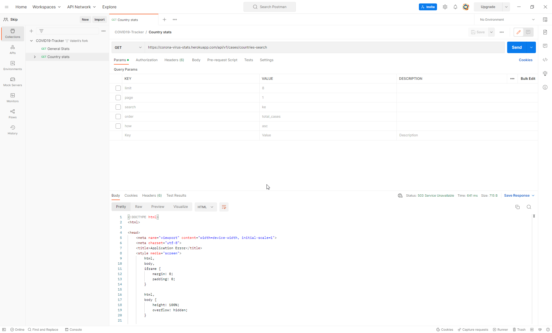 Application Postman Hangs After Running Request And Clicking Preview