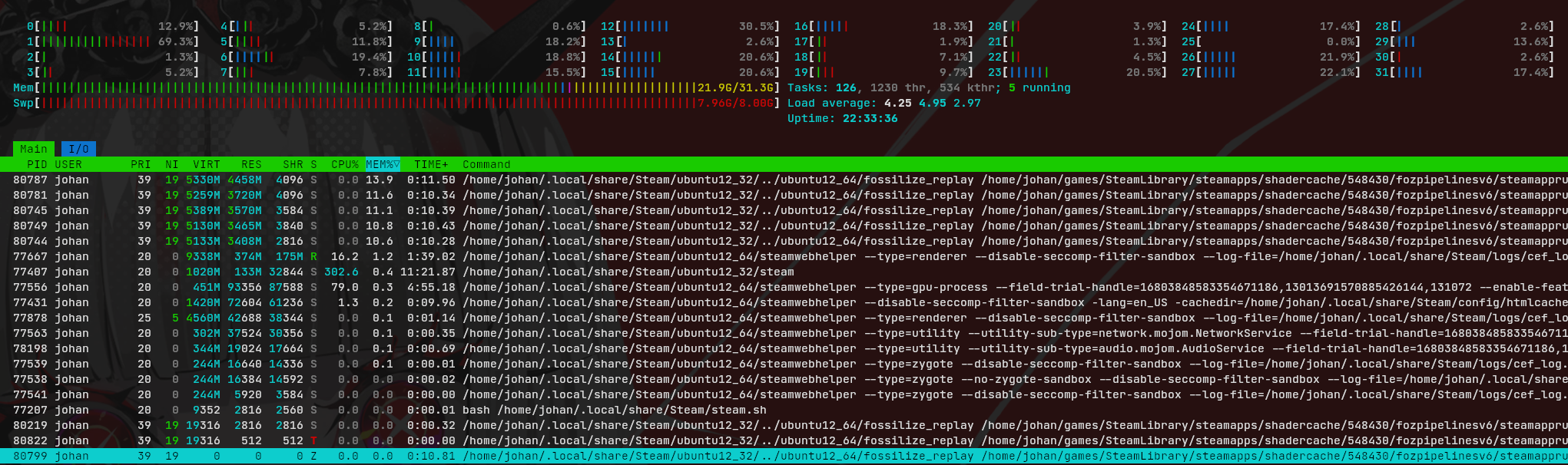 Launching Steam immediately caused `fossilize_replay` to consume all available memory · Issue ...