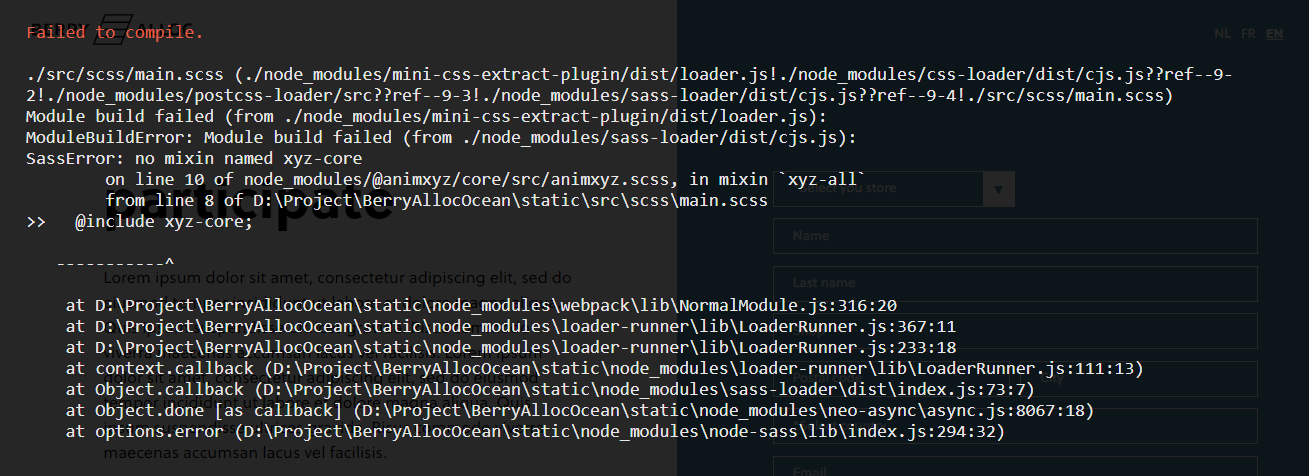 Importing library into Sass files throws error: · Issue #22 · ingram-projects/animxyz · GitHub