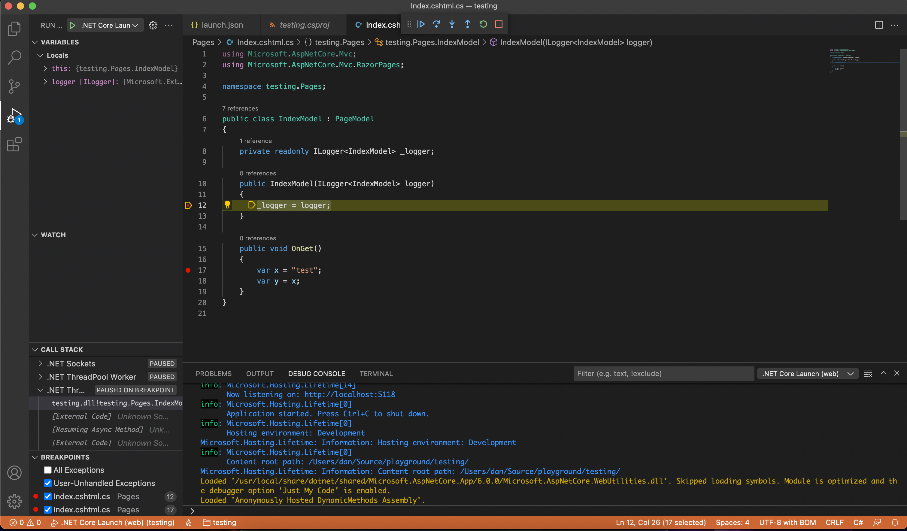 Debugger breakpoints aren't hit when process is attached · Issue #4911 · dotnet/vscode-csharp ...