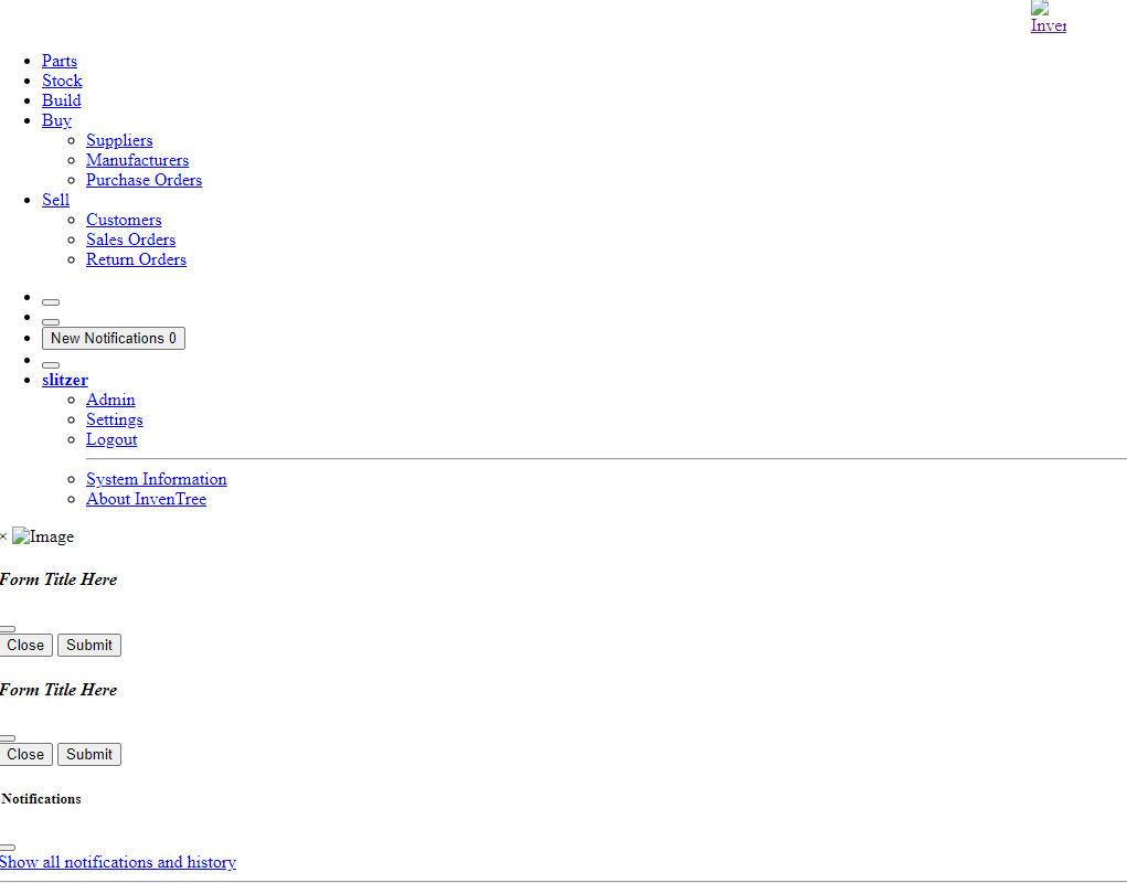 UI not fully loading corectly · Issue #5475 · inventree/InvenTree · GitHub