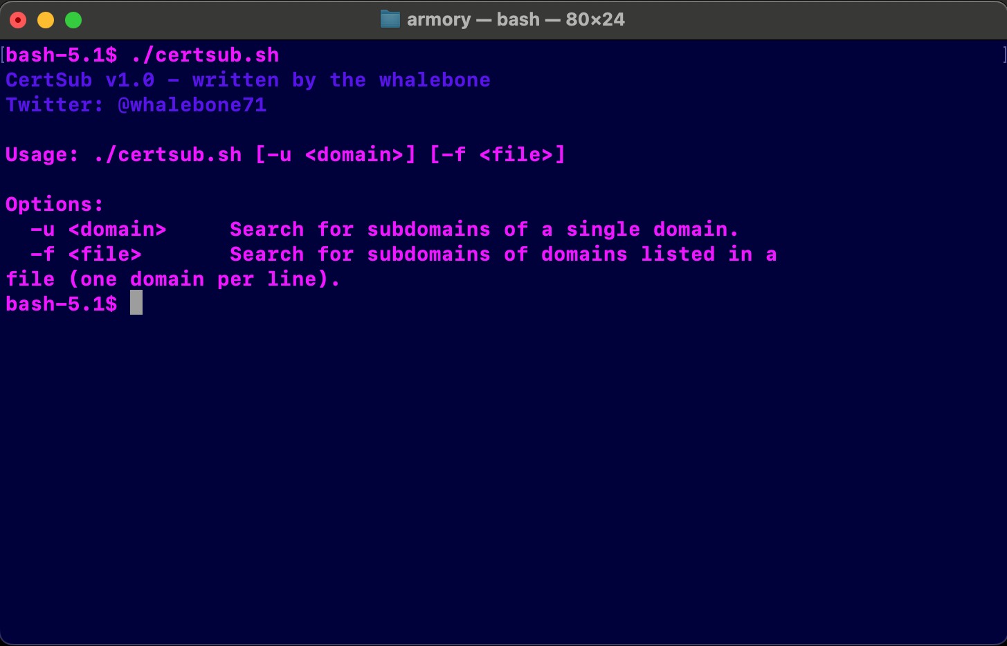 GitHub - whalebone7/CertSub: CertSub is a Bash command-line tool that extracts subdomains ...