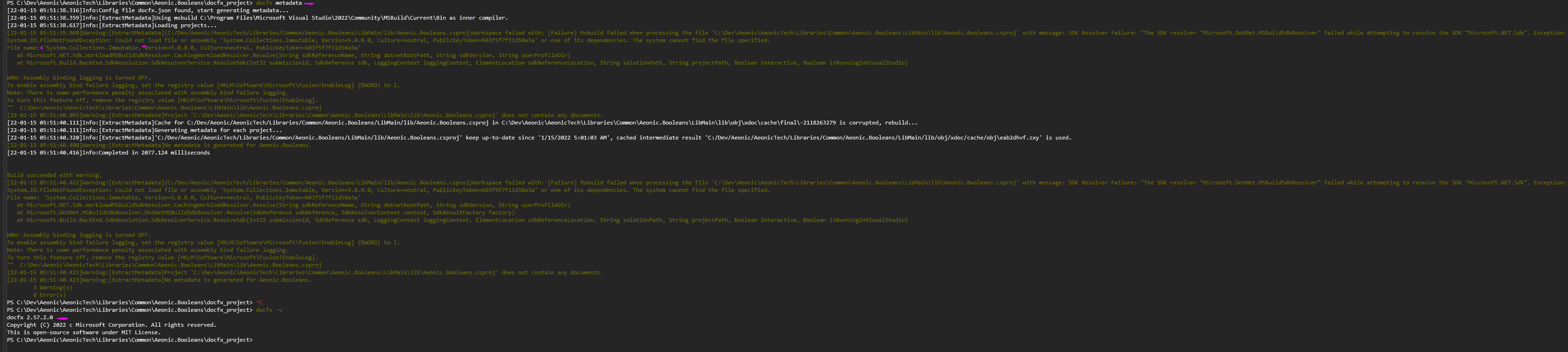 Metadata extraction fails after updating to VS15.8 · Issue #3225 · dotnet/docfx · GitHub