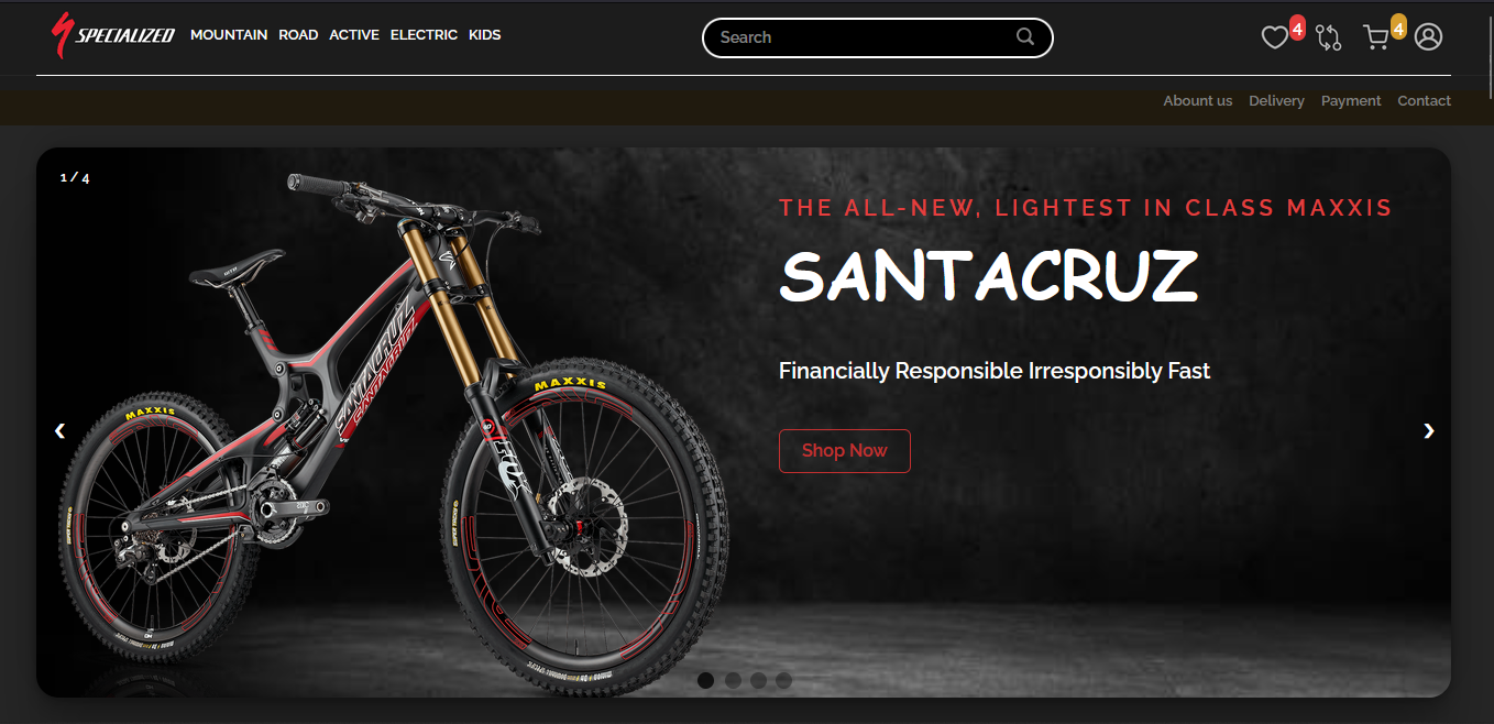 GitHub - ProActive44/specialized-bike-app: Explore a fully responsive ...
