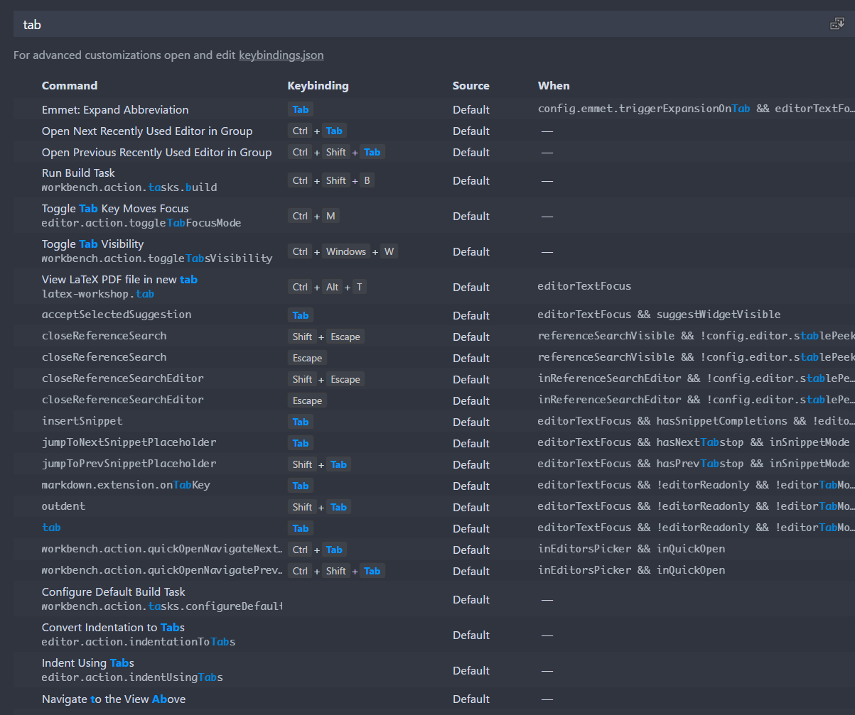 Tab dosen't work · Issue #43460 · microsoft/vscode · GitHub