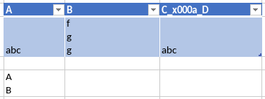 Excel - multiline table column name error · Issue #1683 · ONLYOFFICE/DocumentServer · GitHub