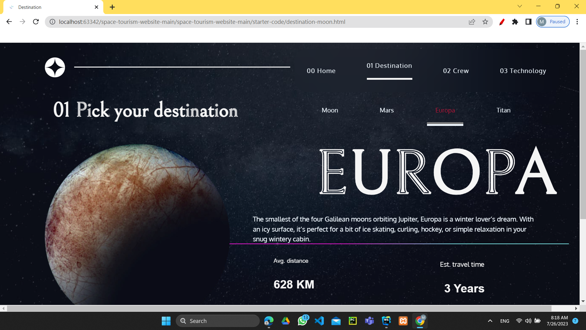 GitHub - Moutasem-Ahmed-Salah/Space-Travel-Website: multi-page space ...