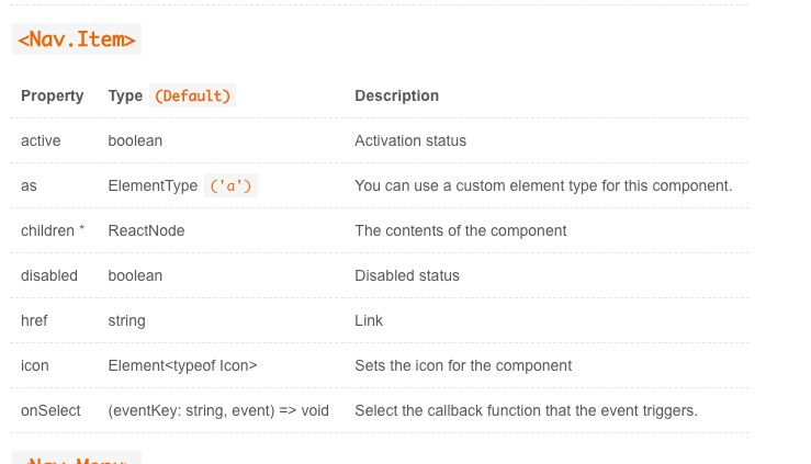 Nav.Menu 下的 Nav.Item as 属性默认值不是‘a’ · Issue #3024 · rsuite/rsuite · GitHub