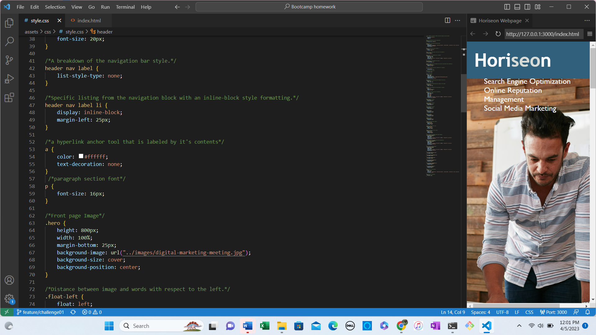 GitHub - Marinah1031/Horiseon-Code-Refractor: Bootcamp Homework Challenge 01