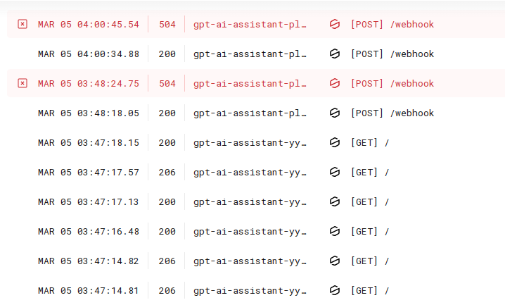 更新後，直接發問會已讀不回 · Issue #187 · memochou1993/gpt-ai-assistant · GitHub