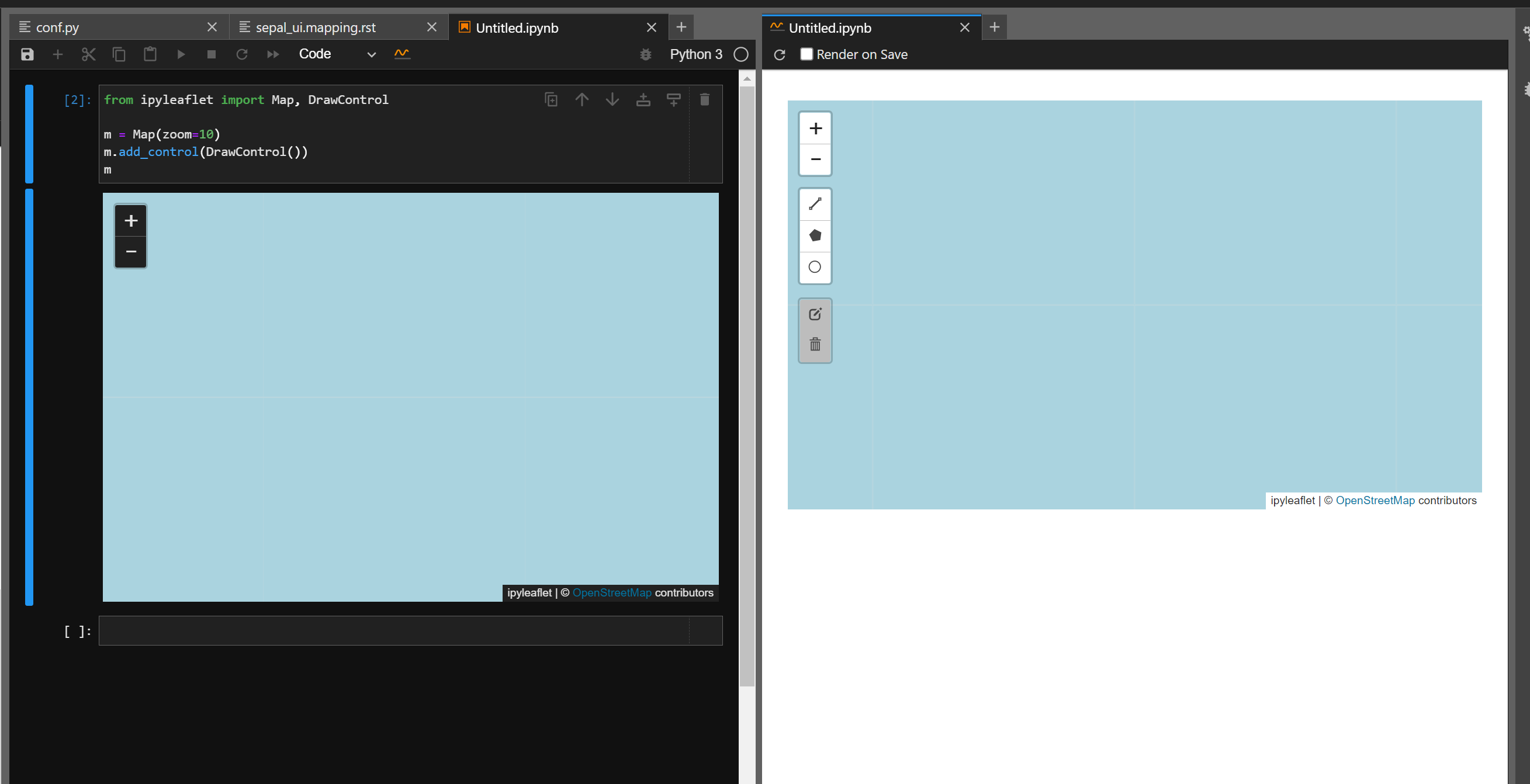 Cannot Display DrawControl In JupyterLab Jupyter Widgets Ipyleaflet