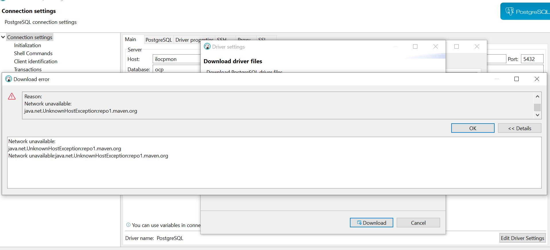 Dbeaver 21.3.3 giving issue while connecting the postgresql DB · Issue #19133 · dbeaver/dbeaver ...