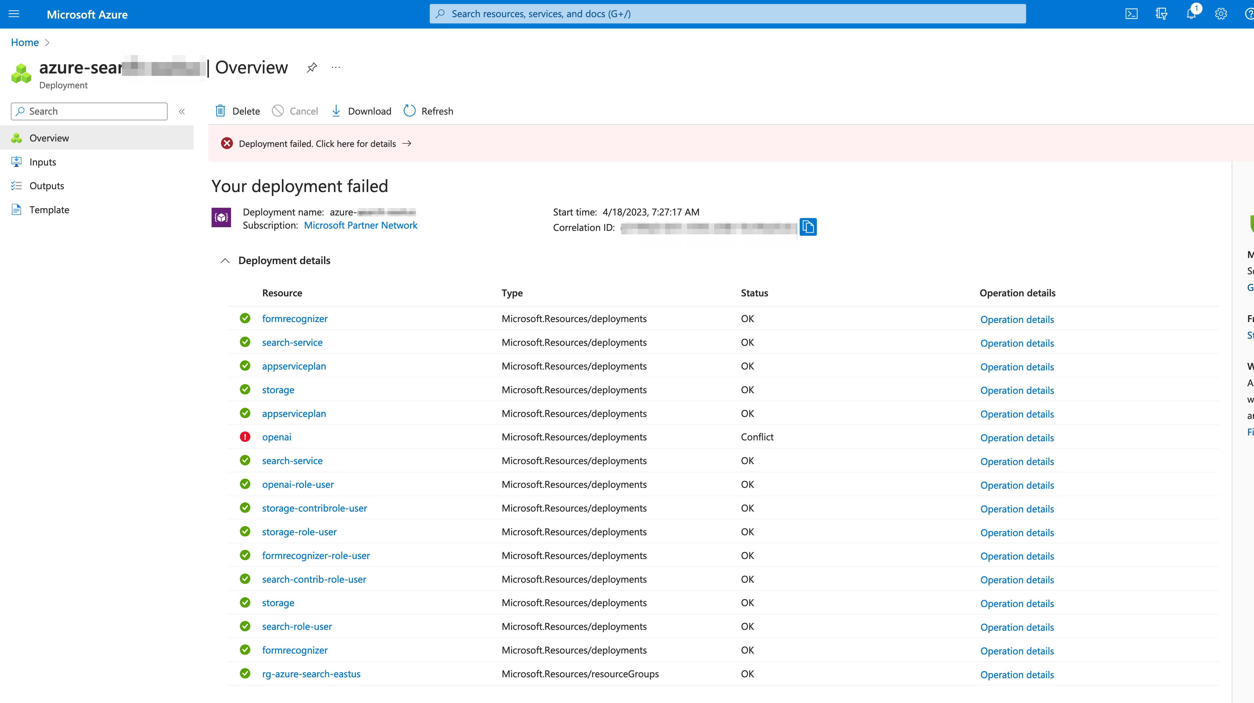 Deploymentfailed Badrequest Networkacls Is Required For This Resouce Openai · Issue 133