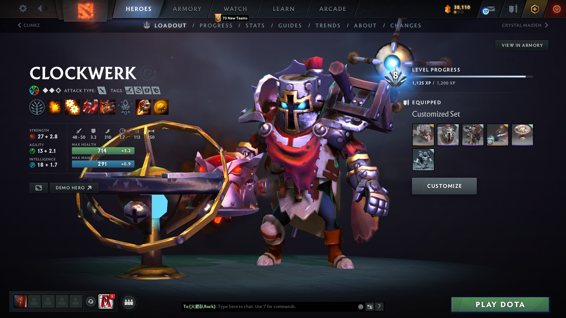 Clockwerk - a small part of Knight of the Clock Tower Head is misplaced ...