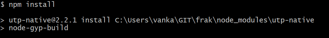 NWjs/utp-native - "Error: A dynamic link library (DLL) initialization routine failed" when ...