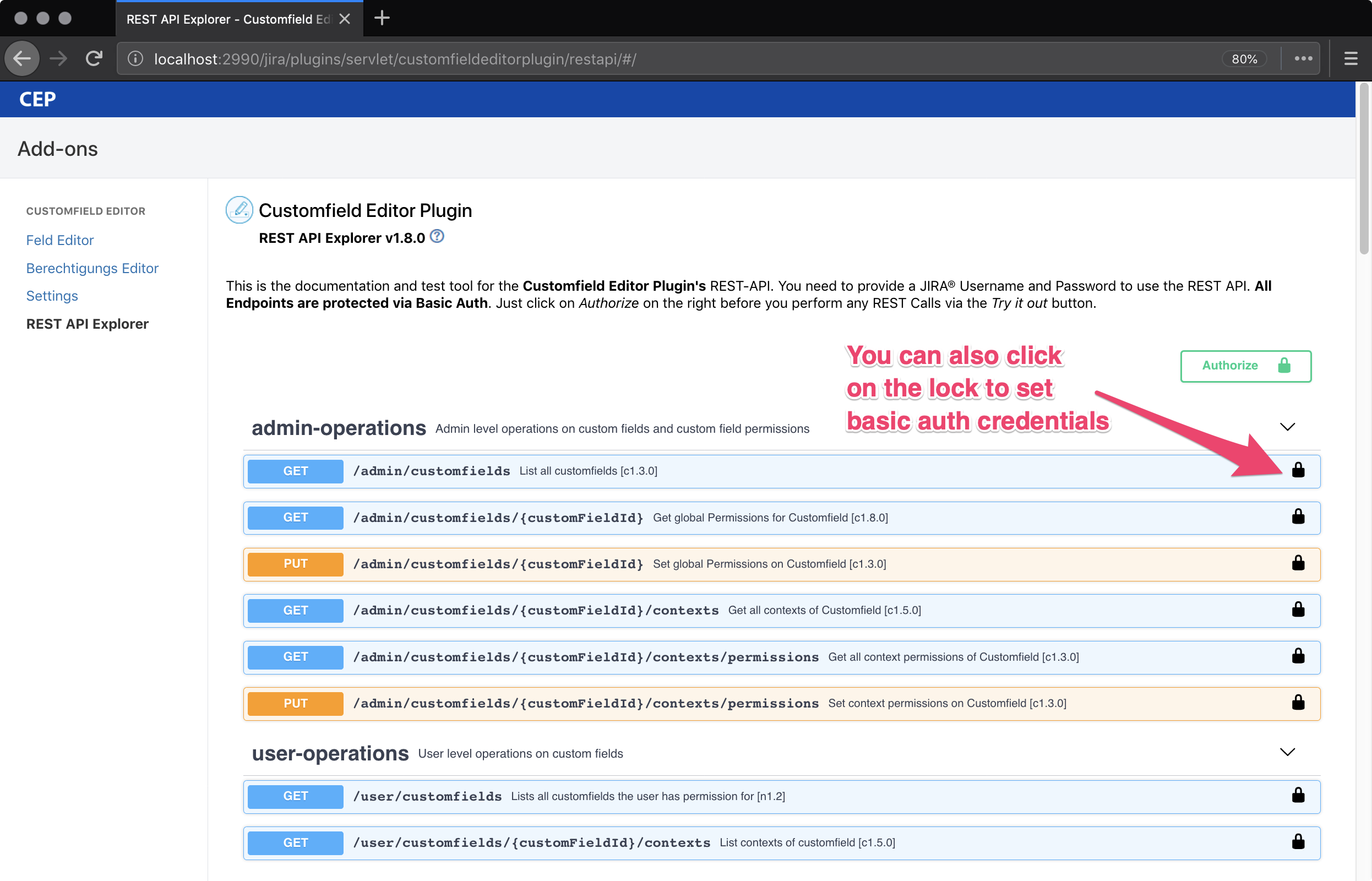 Cep 59 Rest Api Explorer Upgrade To Swagger Ui 3195 · Issue 59 · Codecloucustomfield