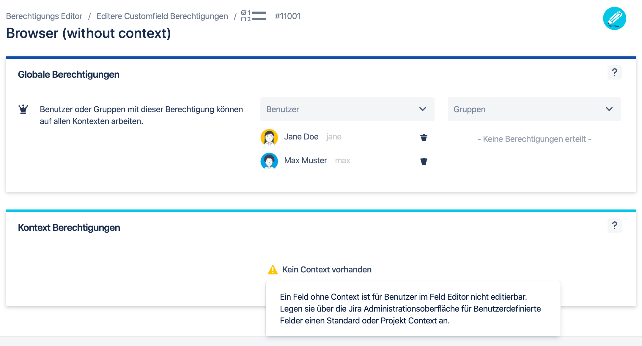 Ce 88 Fix Fieldeditor List For Customfields Without Any Context · Issue 88 · Codeclou 