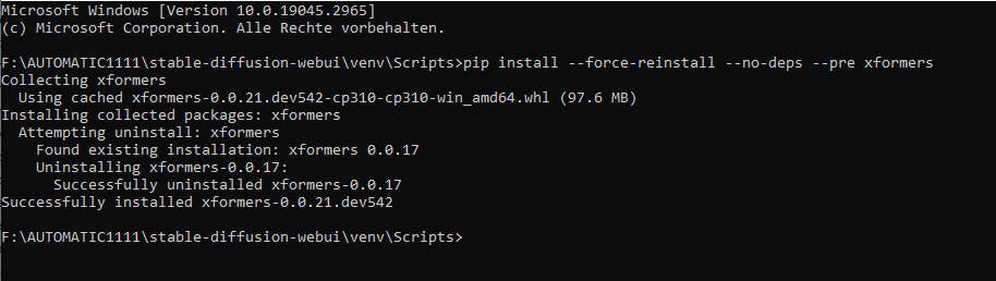 [Bug]: how to activate xformers in the automatic1111 Version 1.3.1? · Issue #11012 ...