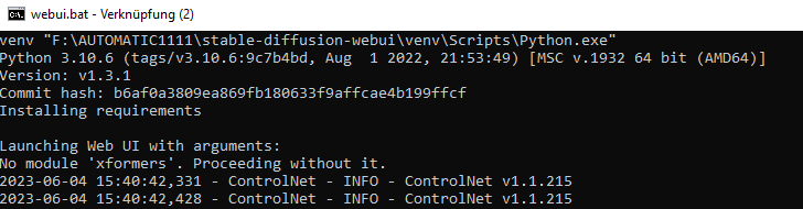 [Bug]: how to activate xformers in the automatic1111 Version 1.3.1? · Issue #11012 ...