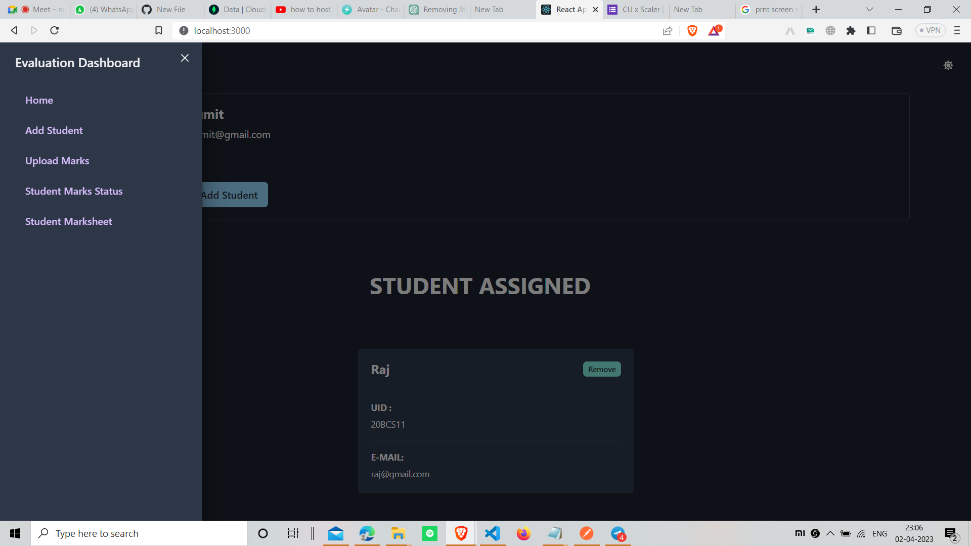GitHub - saurabh8081/scaler-assignment-dashboard: a full stack dashboard app