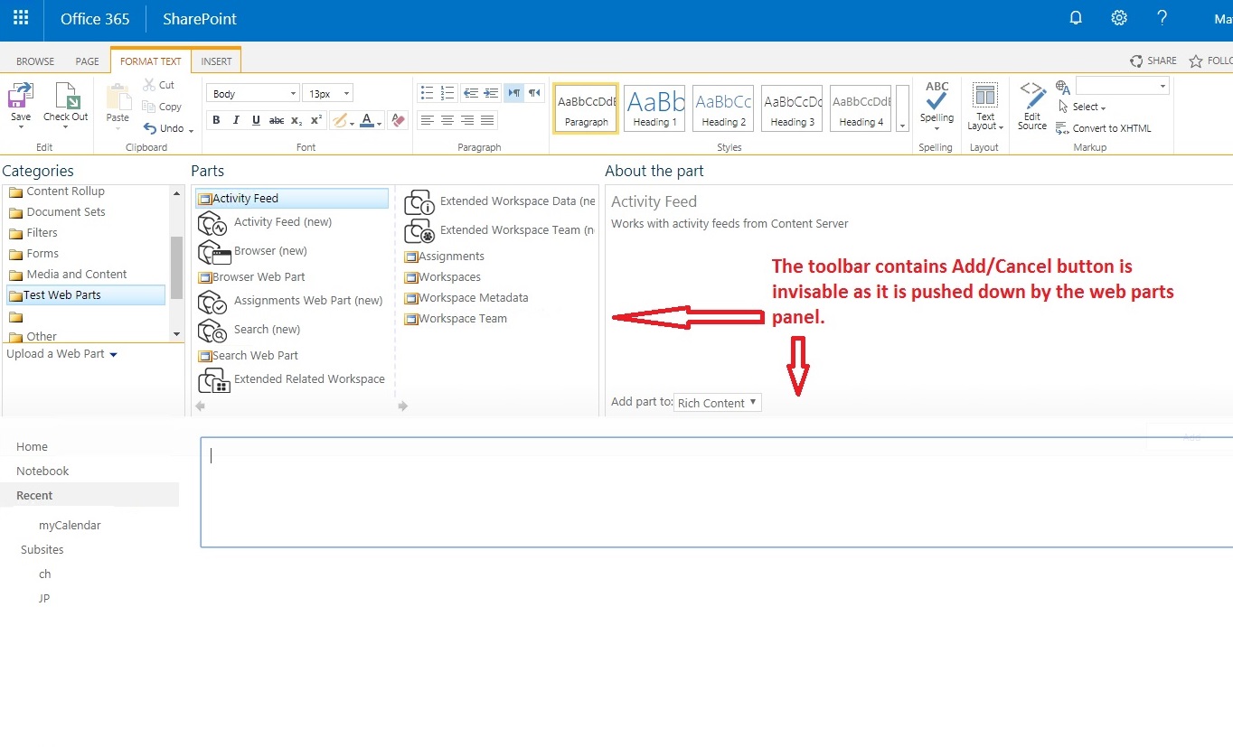 Cant Add A Spfx Web Part To A Classic Page In Chrome · Issue 1232 · Sharepointsp Dev Docs