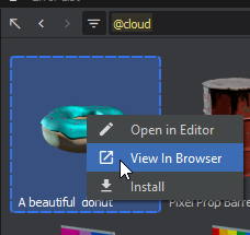 Asset browser: context menu option to quickly copy org.ident for asset.party assets · Issue ...