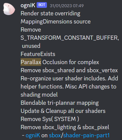 Add Parallax occlusion mapping. · Issue #2981 · Facepunch/sbox-issues · GitHub