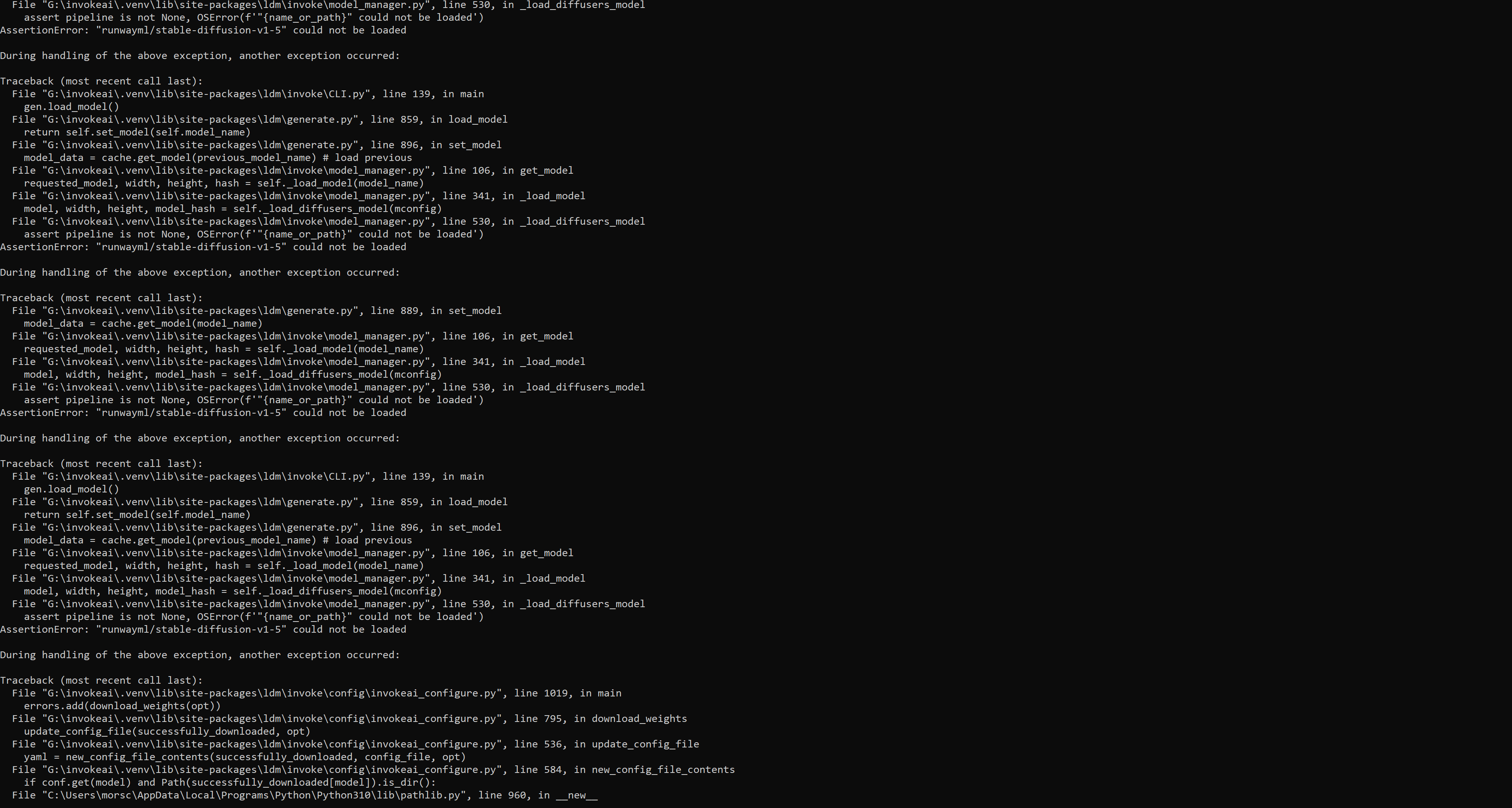 [bug]: error downloading all files · Issue #2759 · invoke-ai/InvokeAI · GitHub