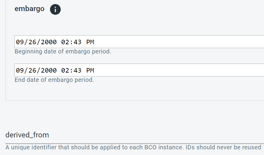 The small grey captions underneath each field should be formatted the same v 3.0 · Issue #79 ...