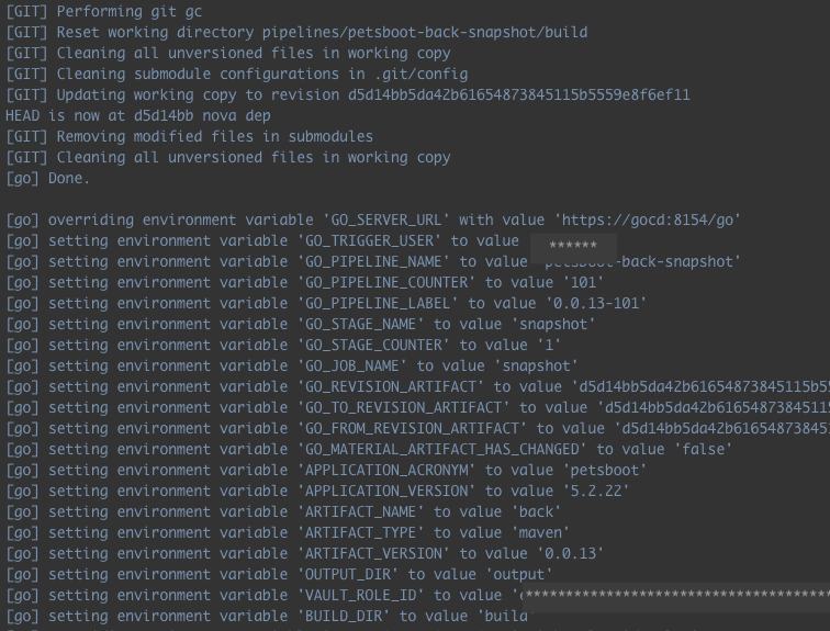 Variable GO_ENVIRONMENT_NAME lost on v19.6.0 · Issue #6684 · gocd/gocd · GitHub
