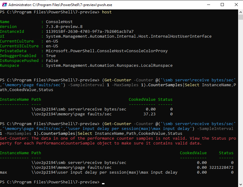 Get-Counter corrupts/disables PerfLib or returns invalid data · Issue #17147 · PowerShell ...