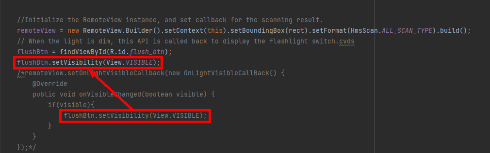 Default View Mode 如何才能使用闪光灯（手电筒），场景：用于夜间扫码 · Issue #96 · HMS-Core/hms-scan-demo · GitHub