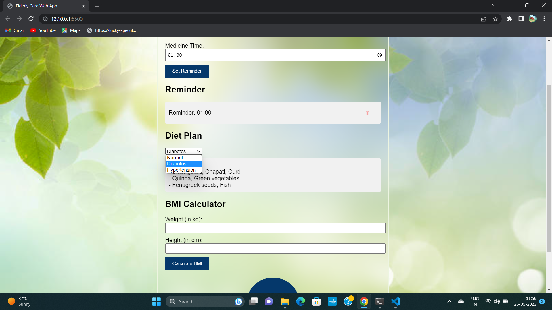 GitHub - sayed-soeb/healthApp: Health app for elderly people
