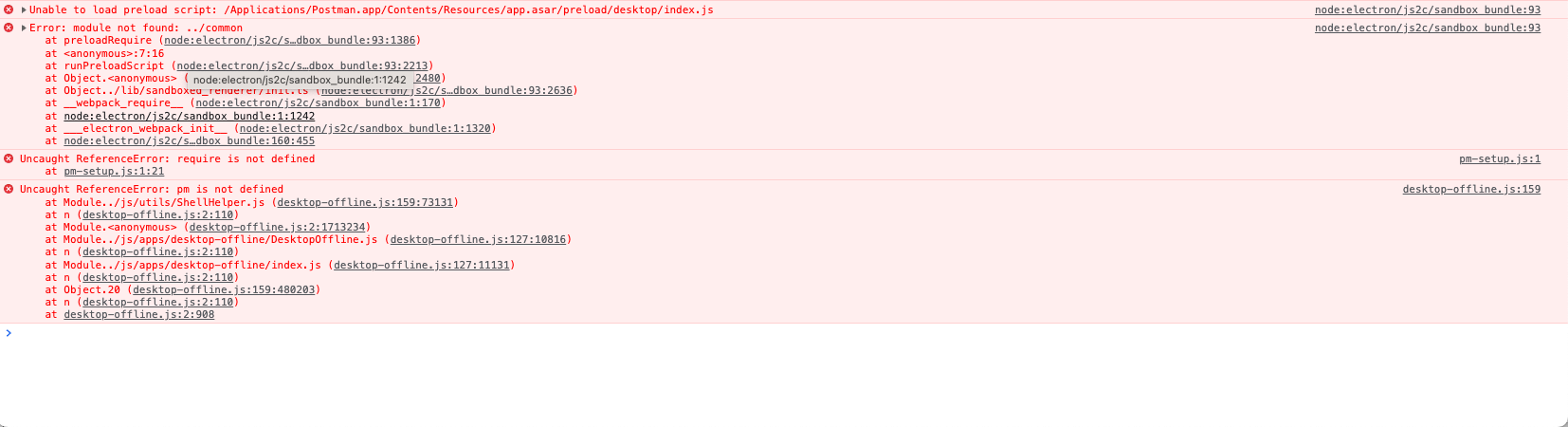 White Screen With Some Js Error · Issue 11449 · Postmanlabs Postman App Support · Github
