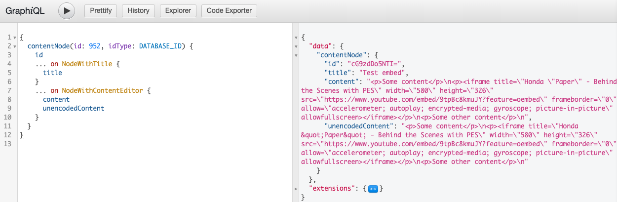 Wpgraphql Should Call `htmlentitydecode` For All Content Fields · Issue 1035 · Wp Graphql