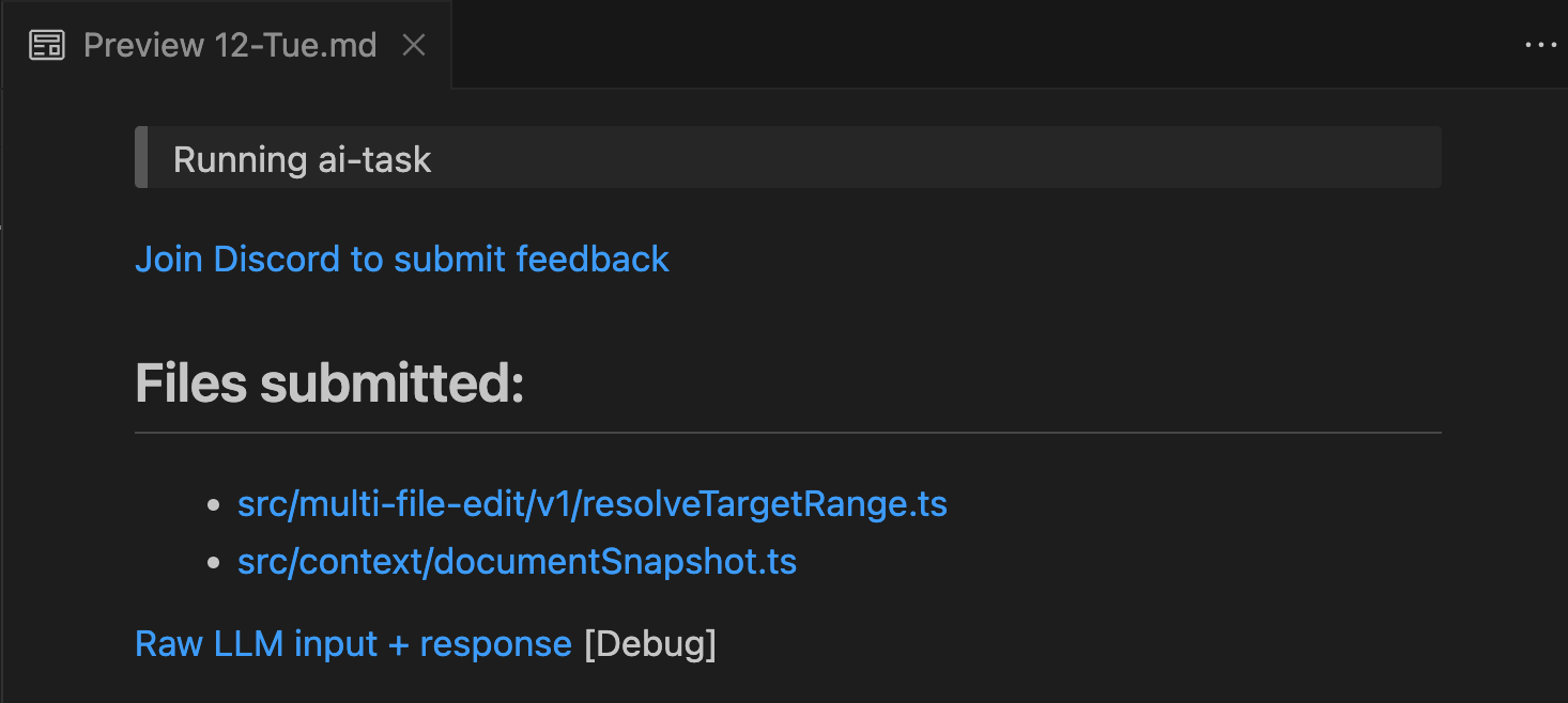 Explain why files where included into the task In the high level output .md · Issue #8 ...