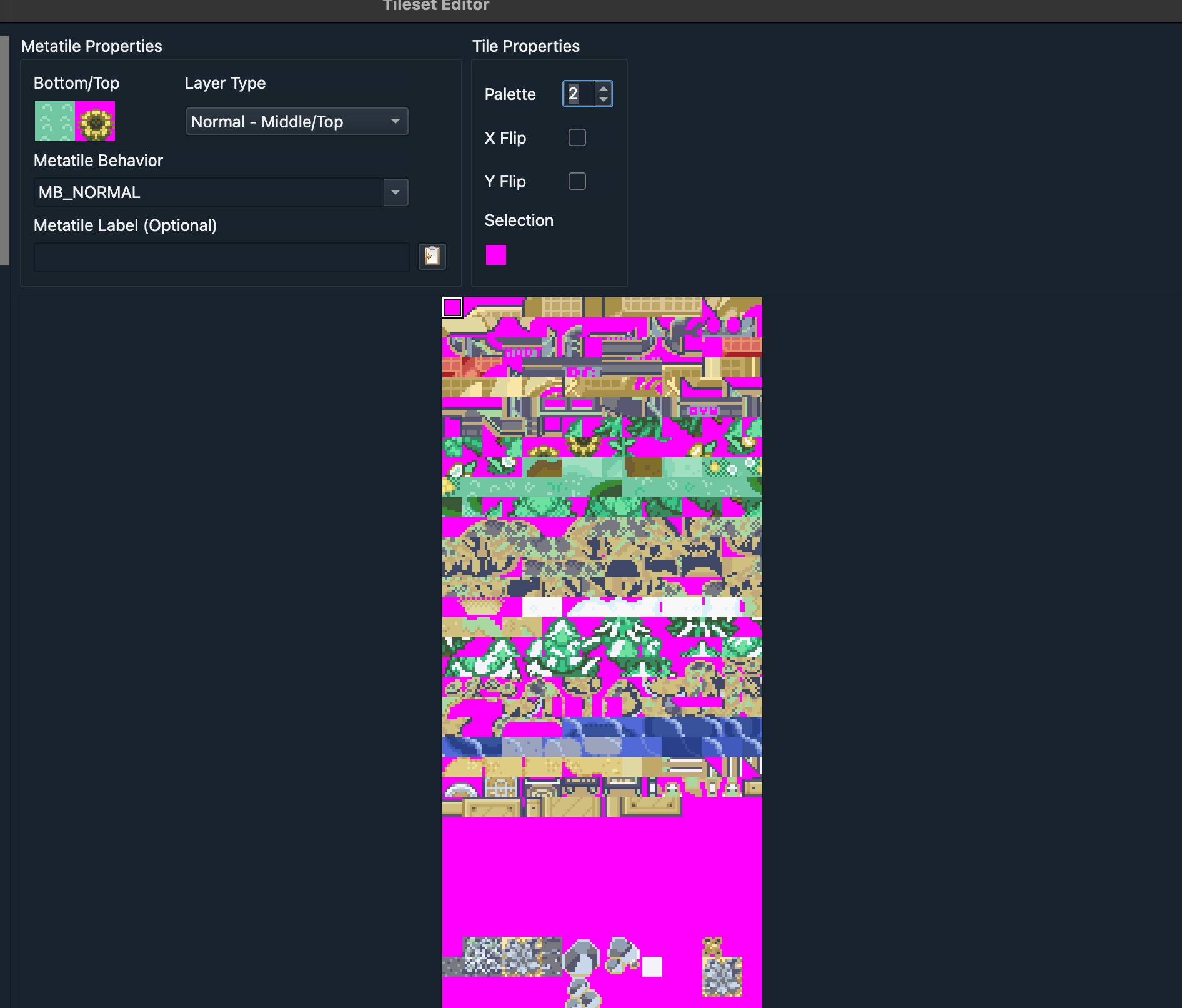 Support for 8bpp `tiles.png` when bottom 4 bits are correct · Issue ...