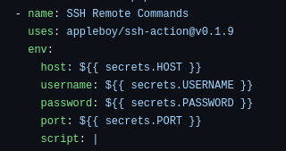 Error: missing server host · Issue #239 · appleboy/ssh-action · GitHub