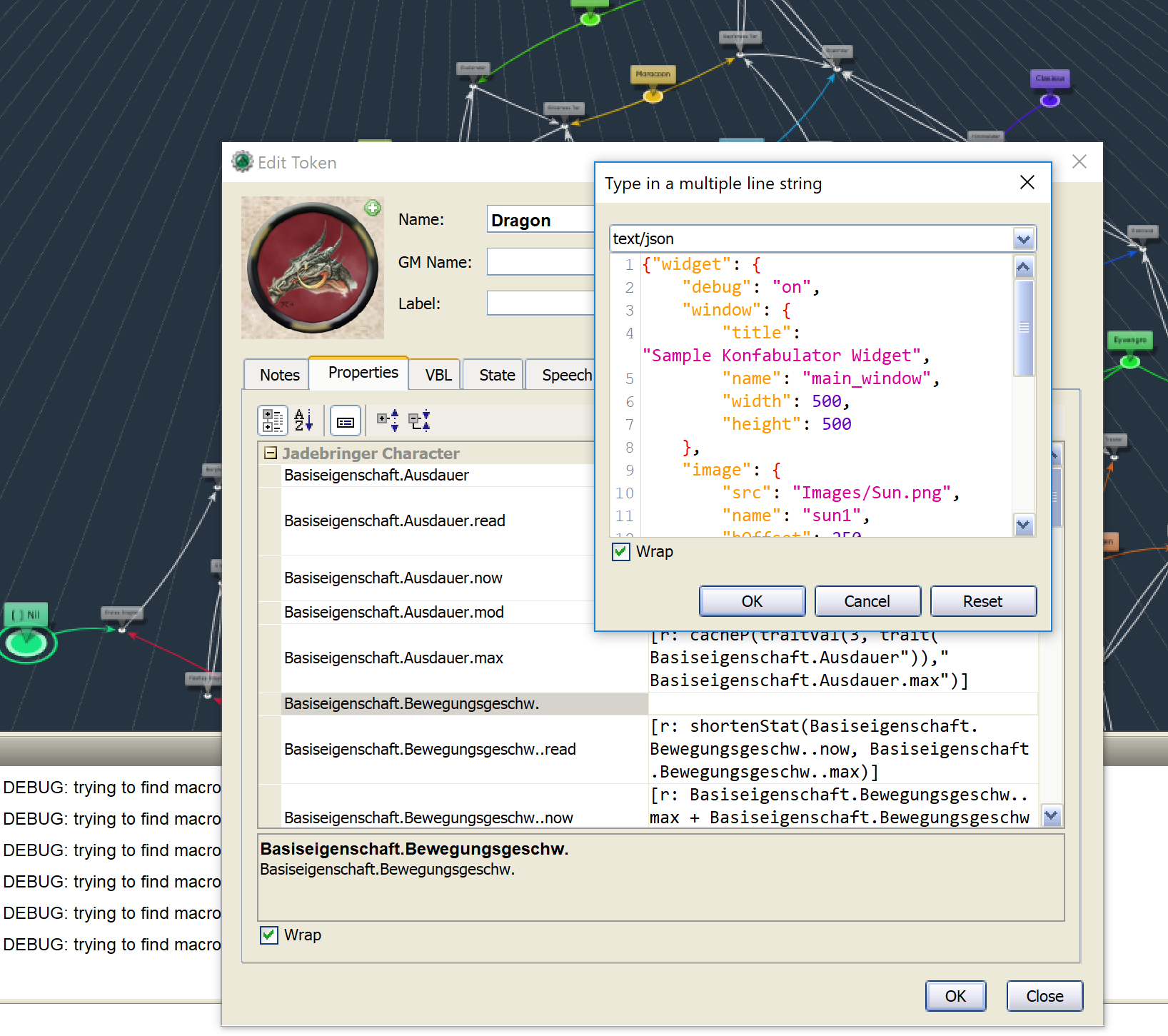 Support wrap and syntax in property editor · Issue #365 · RPTools/maptool · GitHub