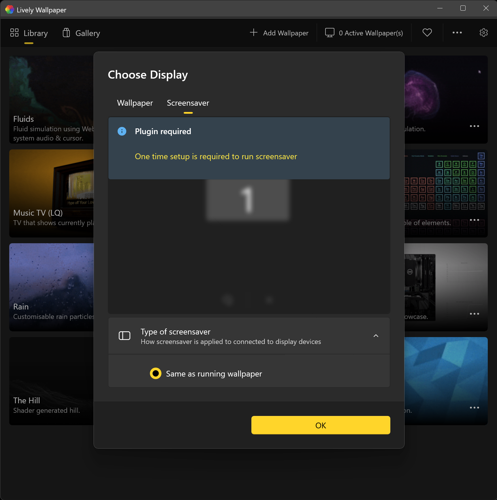 Cannot Use Screensaver · Issue #1584 · rocksdanister/lively · GitHub