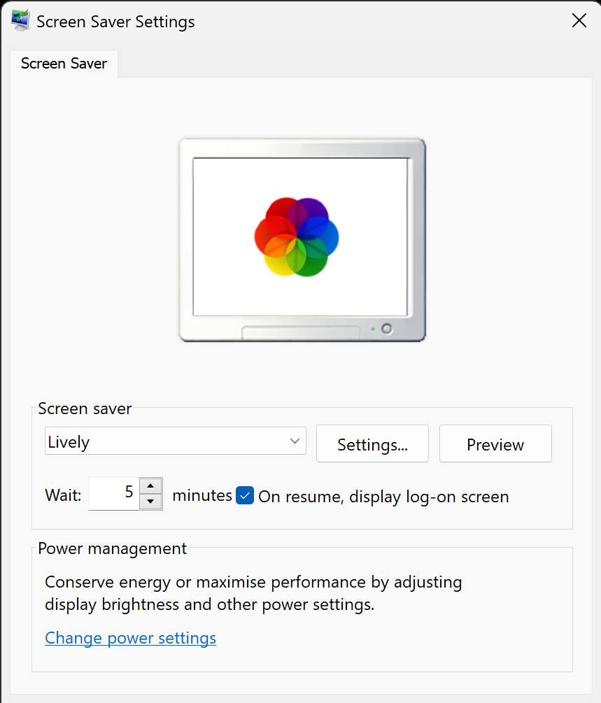 Cannot Use Screensaver · Issue #1584 · rocksdanister/lively · GitHub