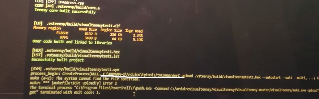 Error uploading with tyCommander · Issue #70 · luni64/VisualTeensy · GitHub