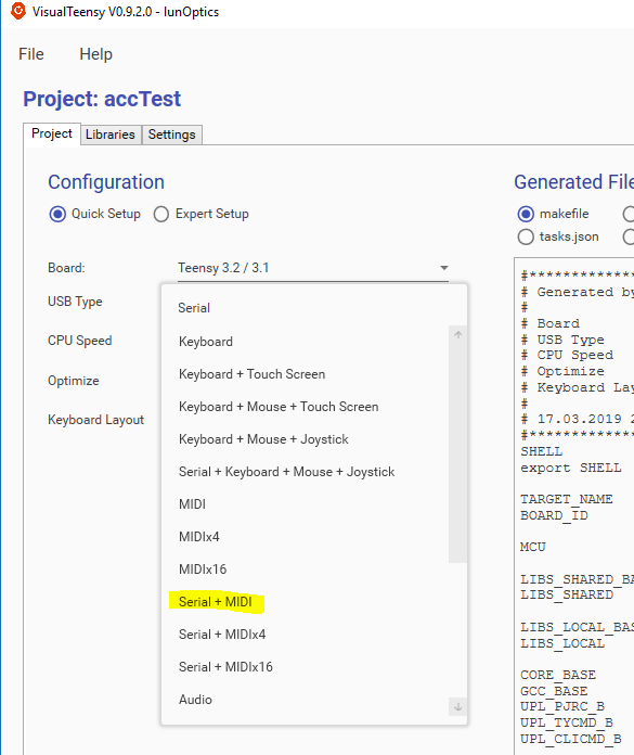 Tools > USB Type > Serial + MIDI · Issue #10 · luni64/VisualTeensy · GitHub