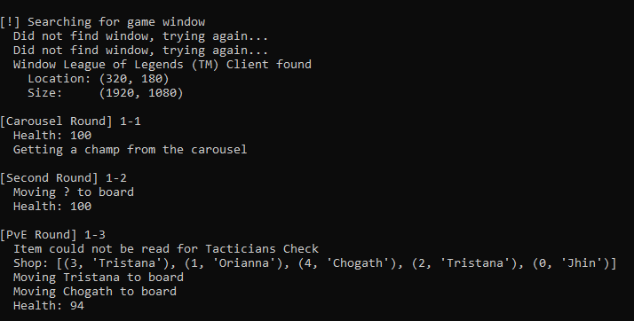 Bot working super slow · Issue #210 · jfd02/TFT-OCR-BOT · GitHub