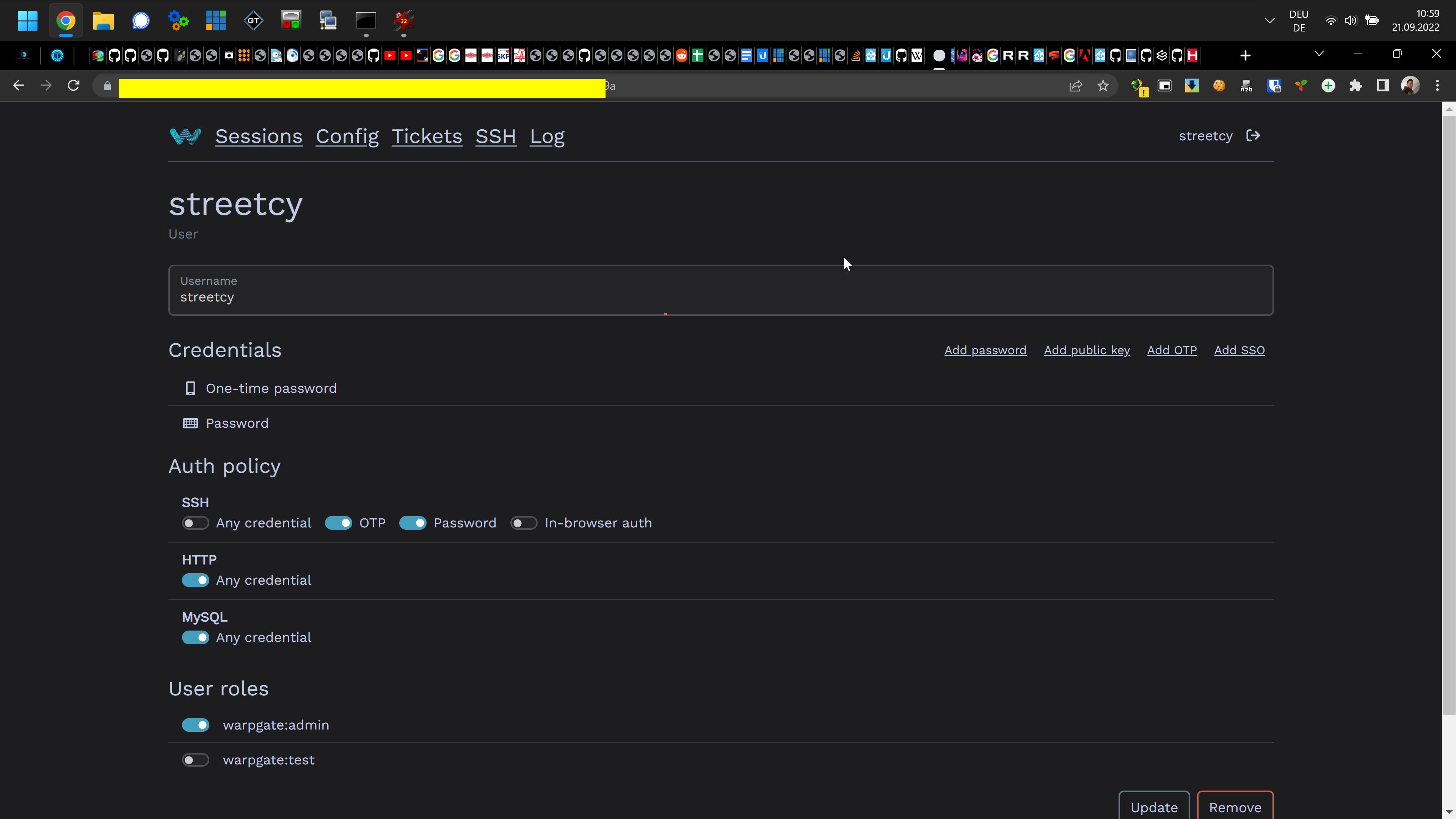 OneTimeCode is not required every login · Issue #352 · warp-tech/warpgate · GitHub