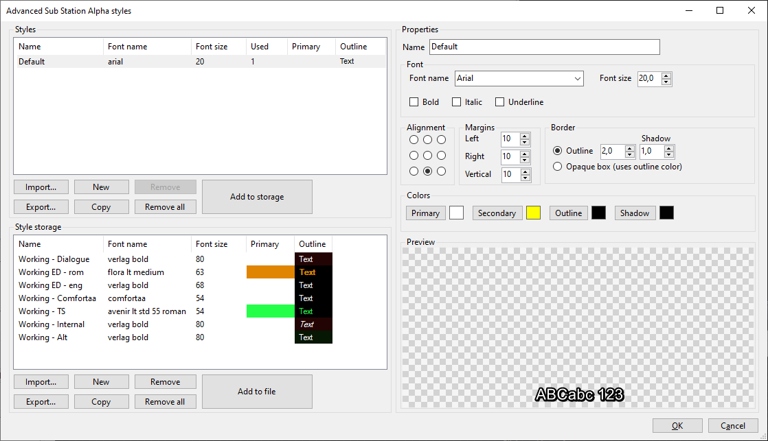 Proposal for a new ASS Style Manager · Issue #4617 · SubtitleEdit/subtitleedit · GitHub