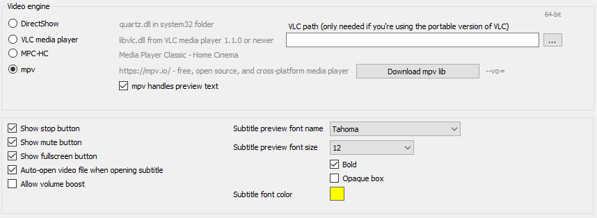 How to change srt preview color in MPV? · Issue #4774 · SubtitleEdit ...
