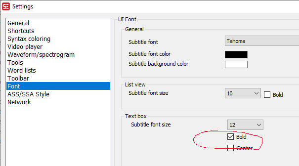 Text box text always bold (3.6.0) · Issue #4815 · SubtitleEdit ...