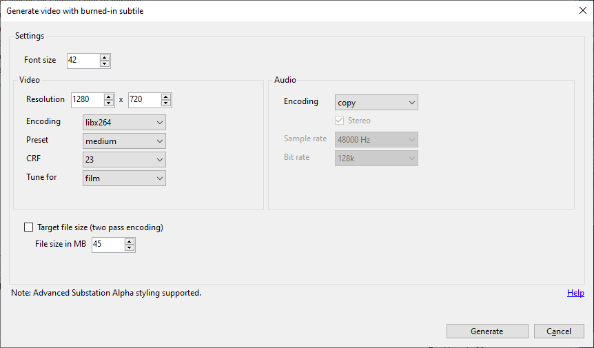 No progress shown when generating burn-in sub · Issue #5308 · SubtitleEdit/subtitleedit · GitHub