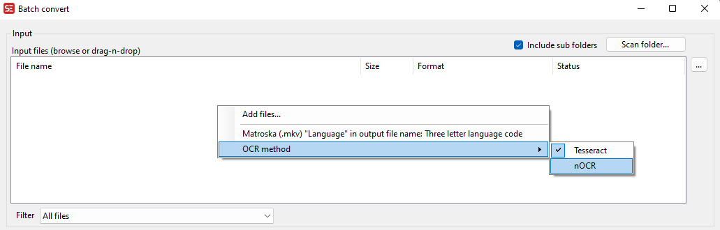 nOCR in batch convert tool · Issue #6129 · SubtitleEdit/subtitleedit · GitHub